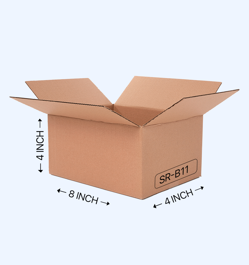 Buy Corrugated Boxes, 8x4x4 Inches - Pack Of 100 · SHIPROCKET LIMITED
